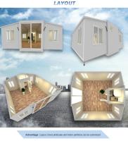 China Expandable Shipping Container House Prefabricated Homes With Graphic Design for sale