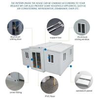 China Expandable Shipping Container House Prefabricated Homes With Graphic Design for sale
