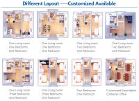 China Expandable Shipping Container House Prefabricated Homes With Graphic Design for sale
