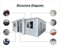 China Steel Container House Luxury 40ft Prefab Folding Houses Modern Design for sale