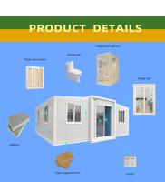 China Prefabricated Luxury Living Expandable Container House Steel Structure Frame Welded for sale