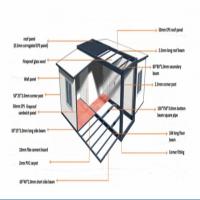 China Villa Double Wings Folding Assemble Storage Container House Modern for sale
