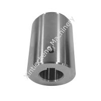 China Bright Silver Customized 45 Steel Disc Adapter Pay Off Machine Parts for sale