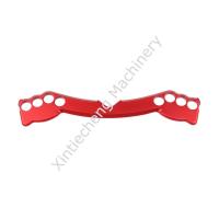 China CNC 6063 Aluminum Parts Processing Custom Sports Equipment Parts Red Oxidation for sale