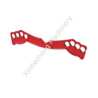 China CNC 6063 Aluminum Parts Processing Custom Sports Equipment Parts Red Oxidation for sale