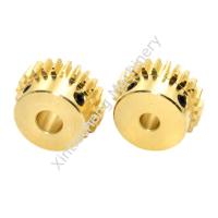 China Copper Gear 20-39 Teeth CNC Machine Cylindrical Hobbing Spur Gear for sale