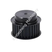 China Black Aluminum Timing Belt Pulley Black Cast Iron Timing Wheel for sale