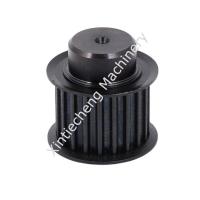 China Black Aluminum Timing Belt Pulley Black Cast Iron Timing Wheel for sale