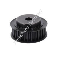 China Black Aluminum Timing Belt Pulley Black Cast Iron Timing Wheel for sale