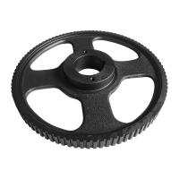 China Yellow HT250 Gray Cast Iron Synchronous Wheel Timing Belt Pully for sale