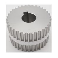 China Silver Customisable Synchronous Aluminium Pulley Wheel Custom Machined Parts for sale