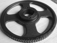 China Yellow HT250 Gray Cast Iron Synchronous Wheel Timing Belt Pully for sale