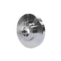 China Anodic Oxidation Knurling Wheel Custom Machined Parts Silver Aluminum Alloy ISO9001 for sale