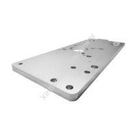 China Milling Turning Food Machinery Parts Left Plate Anodizing Machined Aluminium Parts for sale