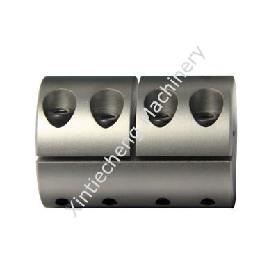 China OEM Oldham Silver Stainless Steel Coupler Flexible Couplings Jaw Type Shaft Couplings for sale