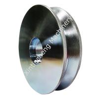 China Blue White Steel Roller Wheel Blue White Zinc Plating Custom Machined Parts ISO9001 for sale