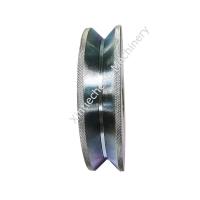 China Blue White Steel Roller Wheel Blue White Zinc Plating Custom Machined Parts ISO9001 for sale