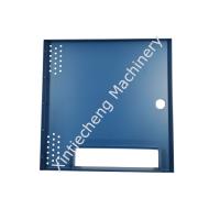 China Available Surface Treatment Metal Machine Parts Dark Blue Perforated Plate for sale
