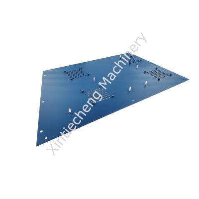 China Deep Blue Aluminum Sheet Metal Working Parts Customized Processing for sale