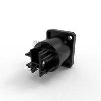 China Ip65 3 Pin Female Waterproof Power Connector Black Output Outdoor Powercon for sale
