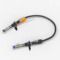 China Ip65 3 Pin Female Waterproof Power Connector Black Output Outdoor Powercon for sale