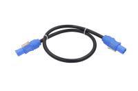 China Blue Power Wire Connectors Industrial Powercon Plug Wiring Harness for sale