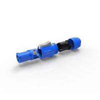 China Blue Power Wire Connectors Industrial Powercon Plug Wiring Harness for sale