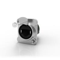 China IP44  Rj45 Connector Industrial Solder Male Female 8pin Horn Straight Plug for sale