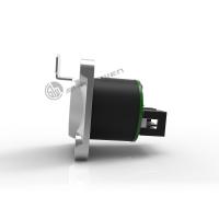 China IP44  Rj45 Connector Industrial Solder Male Female 8pin Horn Straight Plug for sale