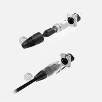 China IP44 Ethernet Chassis Connector 8 Pin Male Rj45 Connector Signal for sale
