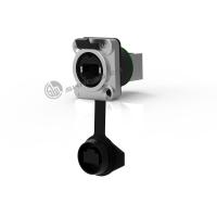 China Audio Industrial Rj45 Female Connector Waterproof Panel Mount for sale