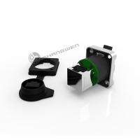 China Audio Industrial Rj45 Female Connector Waterproof Panel Mount for sale