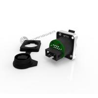 China Rj45 Socket Outdoor 8 Pin Female Plug ethernet chassis connector CAT5\6 for sale