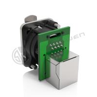 China Signal Rj45 Female Connector Socket Indoor Use Latch Lock D Shape for sale
