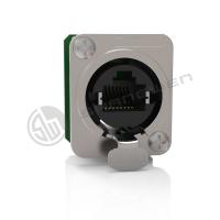 China Indoor Rj45 Ethernet Chassis Connector Socket D Shape Panel CAT5\6 for sale