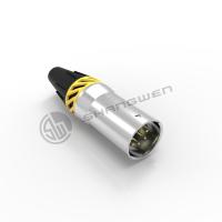 China 7.5A XLR Connector 5 Pin Waterproof IP65 Silver Male Plug For Audio for sale