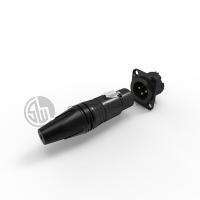 China Audio XLR Mini Mini 3 Pin Connector Electrical D Shape Male Socket for sale