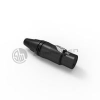 China Video XLR Connector 10A Waterproof Female 3 Pin Connector Plug for sale