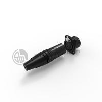 China XLR  Audio Power Female Socket Connector 4 Pin Microphone IP40 for sale