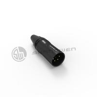 China Indoor Custom XLR 4 Pin Male Female Connector Plug Socket Zinc Alloy Shell for sale