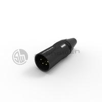China Indoor Custom XLR 4 Pin Male Female Connector Plug Socket Zinc Alloy Shell for sale