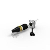 China XLR  Audio Power Waterproof Socket Connector 3 Pin Microphone IP65 for sale