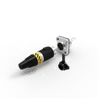 China Audio XLR Connector Outdoor Waterproof 5 Pin Connector Male Socket for sale