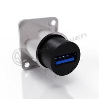China USB Panel Mount Connector Ip65 Waterproof 9 Pin USB Connector for Format Conversion for sale