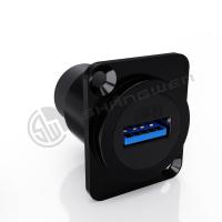 China USB Panel Mount Connector Ip65 Waterproof 9 Pin USB Connector for Format Conversion for sale