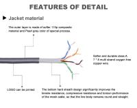 China Luminous Ethernet Patch Cable 4P PVC LSZH Jacket High Speed Copper Cable for sale