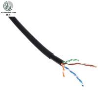 China OEM Bare Copper Ethernet Cable , 24AWG 4P Cat5e Patch Cable Network for sale