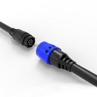 China Electrical M19 Connector Plastic Wrap 9 Pin Male Connector Waterproof for sale