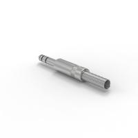 China Metal 6.35 mm Jack Plug Through Hole Audio Jack Connector 2 Contact for sale