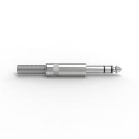 China Metal 6.35 mm Jack Plug Through Hole Audio Jack Connector 2 Contact for sale